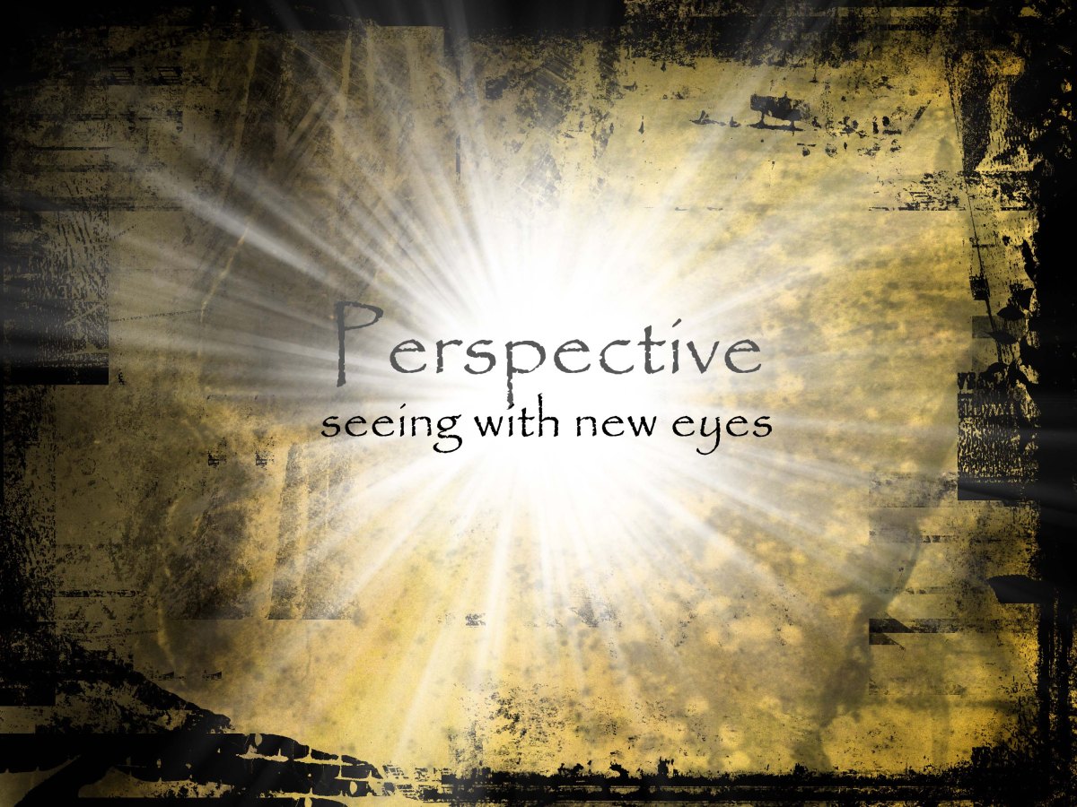 Perspective: Stepping back from the detail to see the bigger picture ...